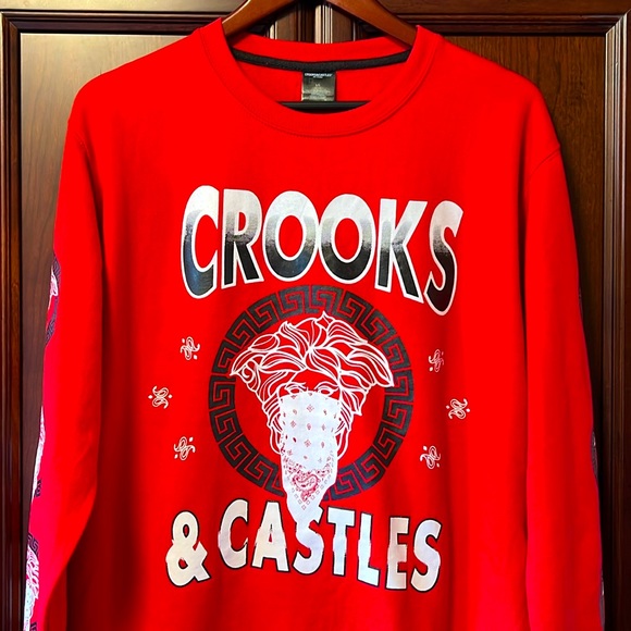 Crooks & Castles | Shirts | Brand New Crooks Castles Since 202 Red ...